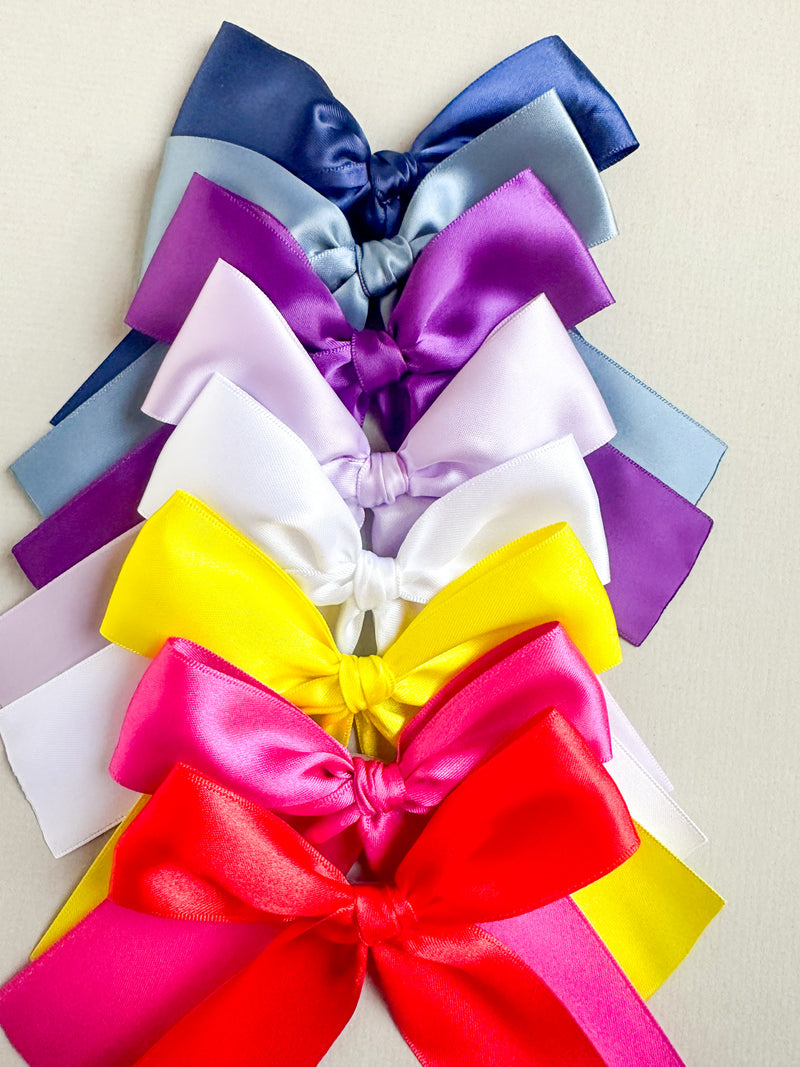 Bright Pink Satin Ribbon Ballerina Bow | Back to School 24 Collection ...